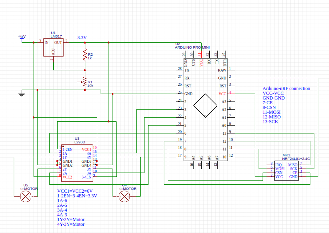 Car Using Nrf And Arduino Pro Mini
